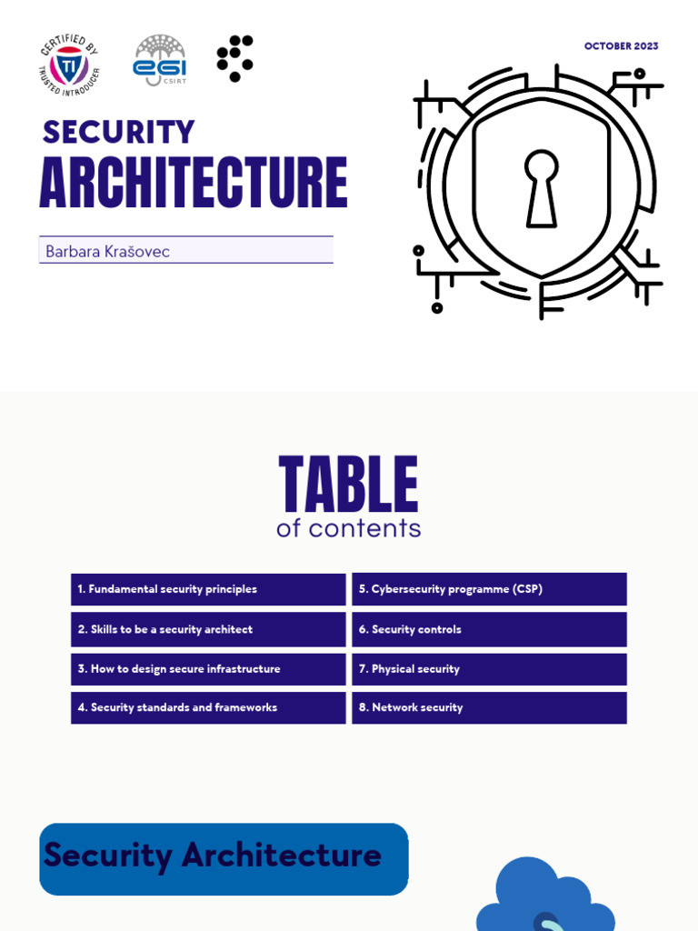 Security Architecture | PDF | Security | Computer Security