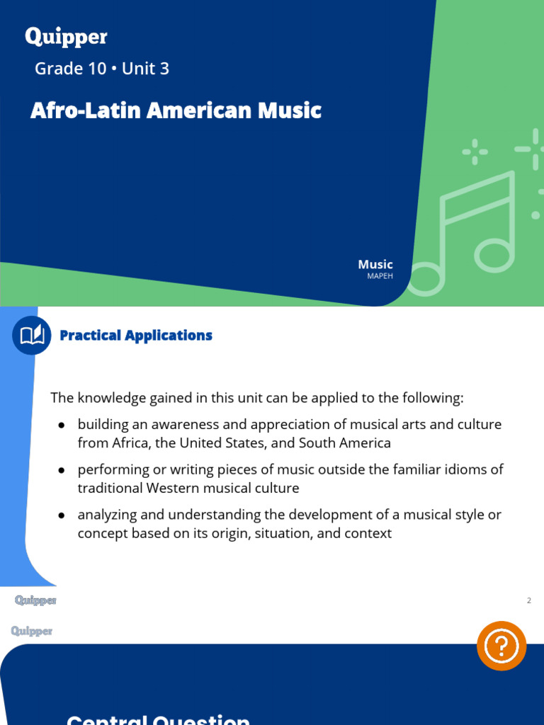 MU 10 Q2 Historical and Cultural Background of Afro-Latin American ...