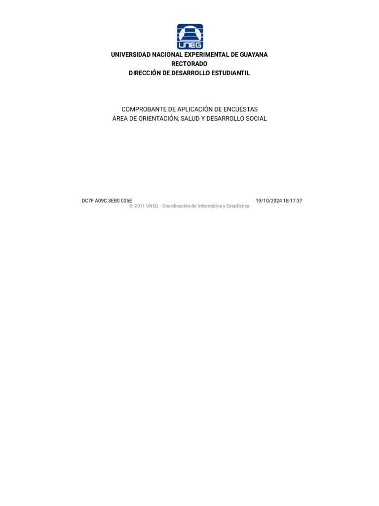 Sistema de Encuestas de La UNEG | PDF