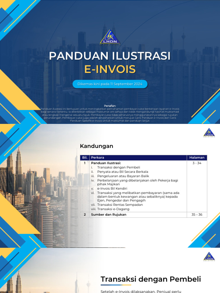 Panduan Ilustrasi e Invois | PDF