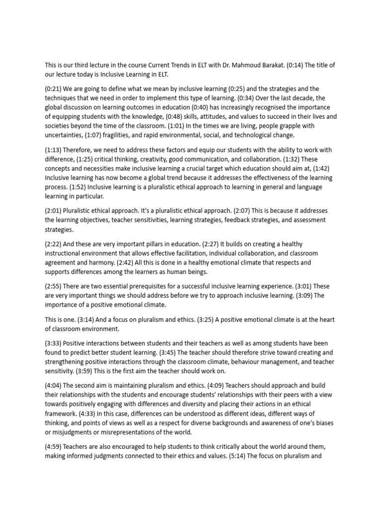 Handout | PDF | Idiom | Learning