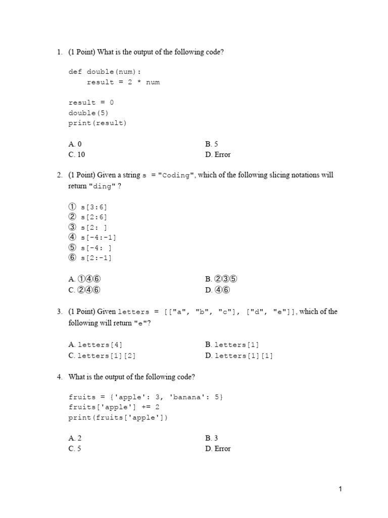 Midterm II Practice | PDF | Computer Science | Programming Paradigms