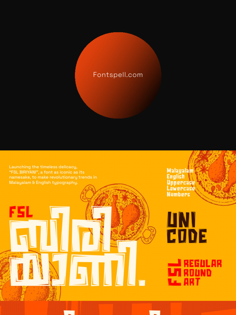 FSL Biriyani Copyright Font | PDF