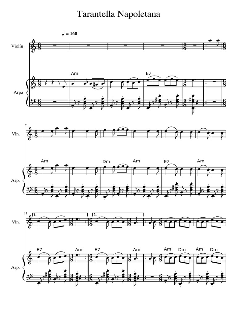 Tarantella Napoletana | PDF