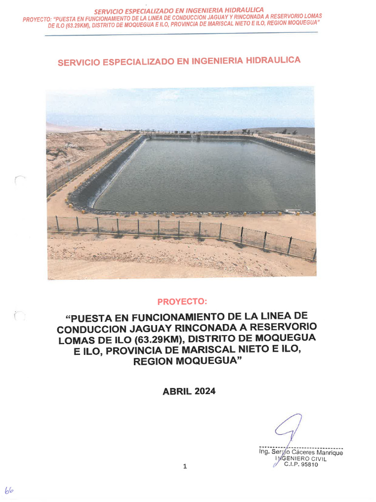 Serv Espec en Ing Hidr | PDF