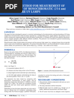 UV Light Intensity Units and Units Conversion | PDF | Watt | Ultraviolet