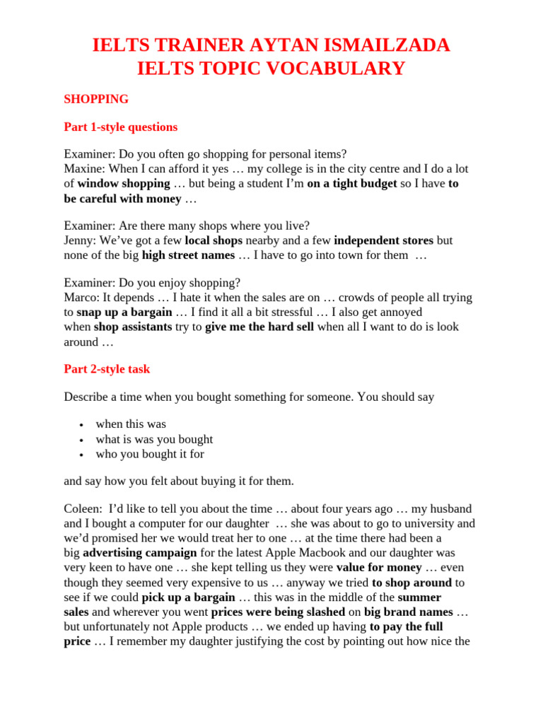 Lesson 5 - Shopping | PDF | Fashion | Clothing