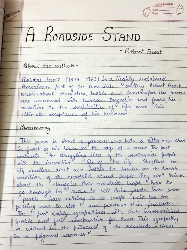 A Roadside Stand | PDF