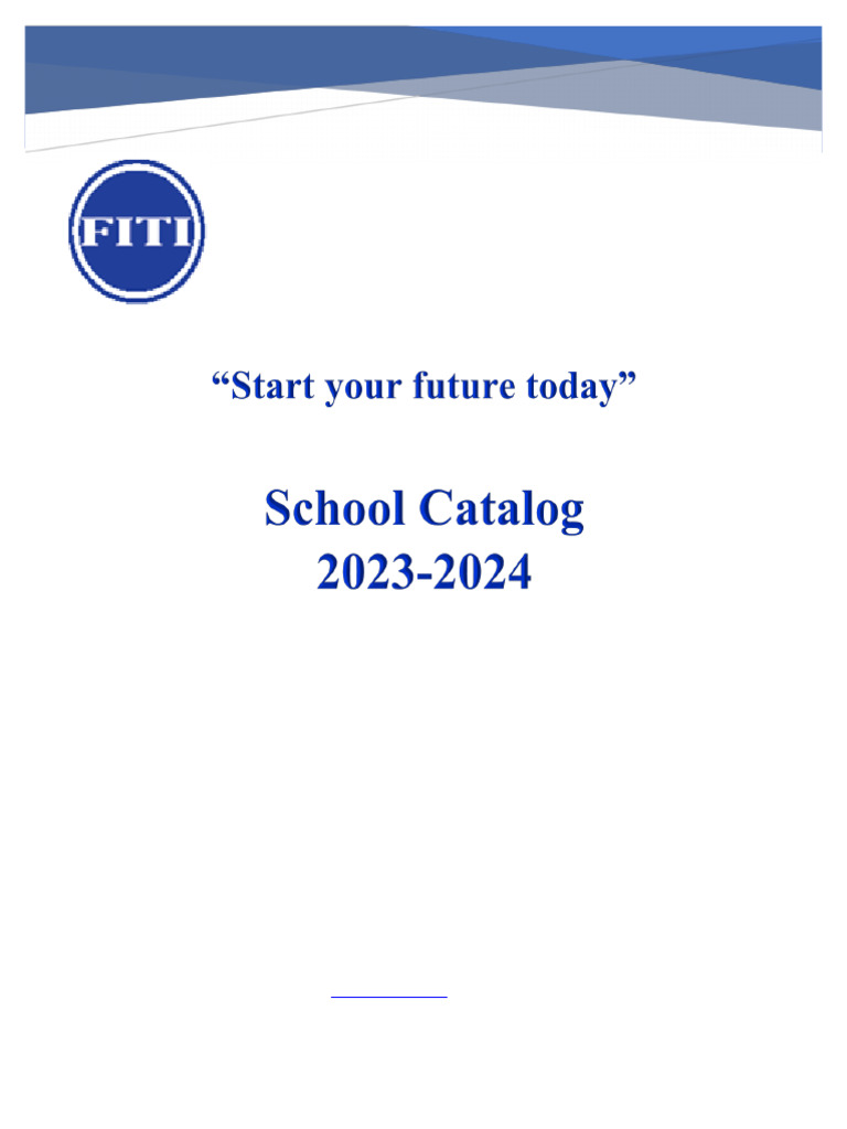 FITI School Catalog Englis | PDF | Pell Grant | Student Financial Aid ...