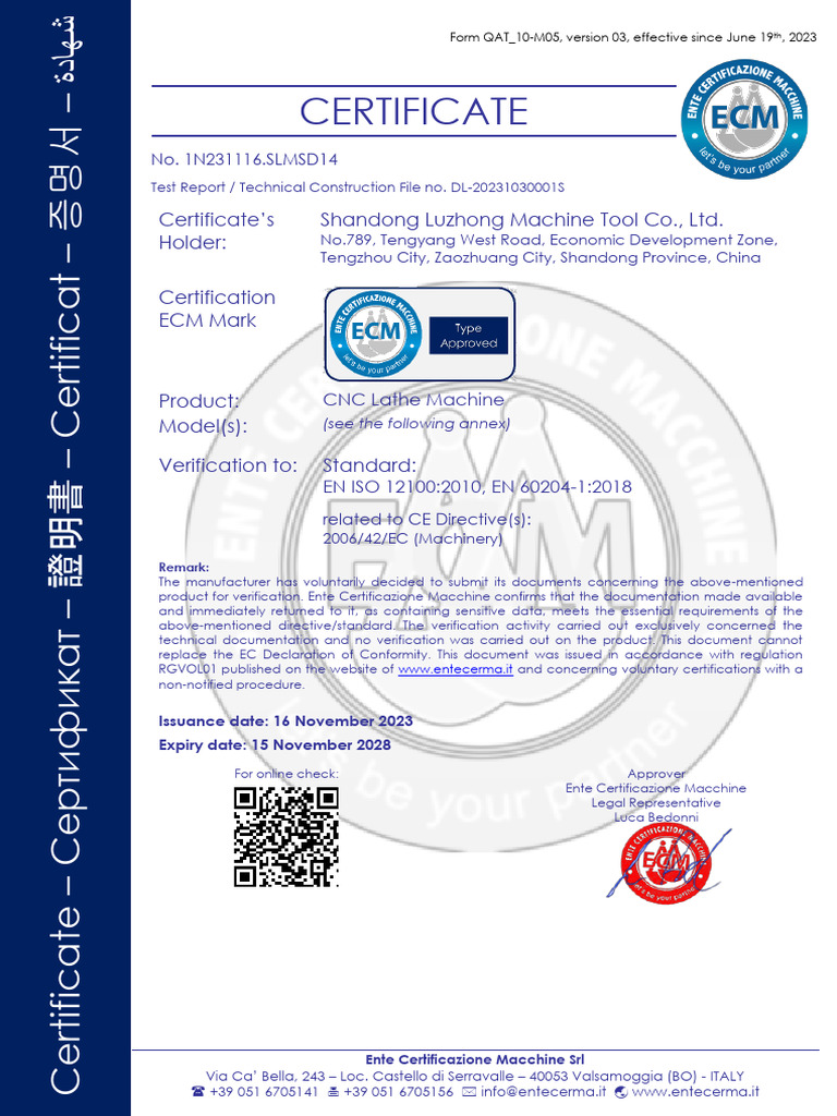 CE-CNC Lathe Machine (2024-10-14 22 - 55 - 41) | PDF | Verification And ...