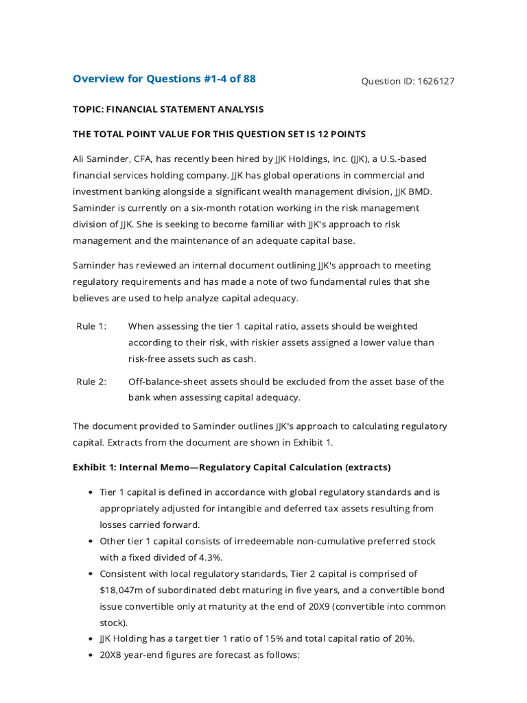 Mock Exam 4 Ques | PDF | Futures Contract | Free Cash Flow