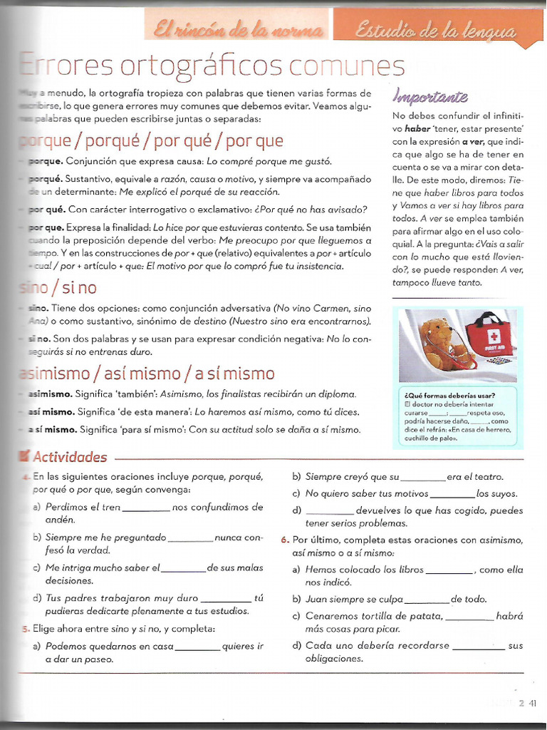 Unidad 2 - Errores Ortográficos Comunes | PDF