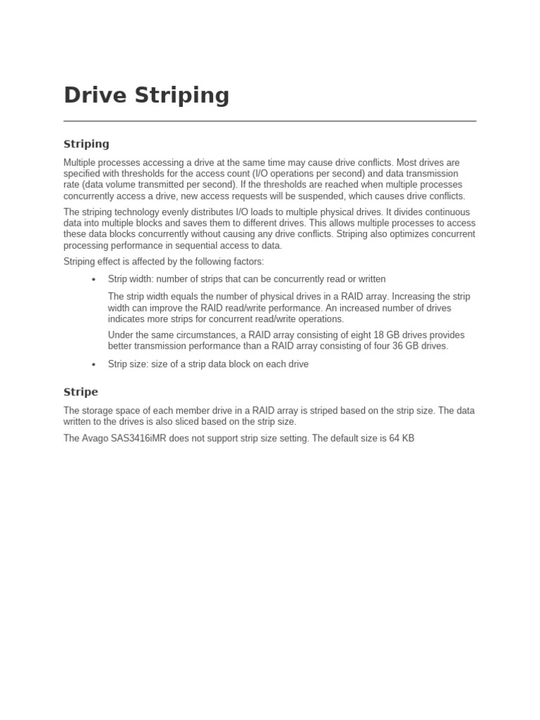 Drive Striping | PDF | Business | Computers