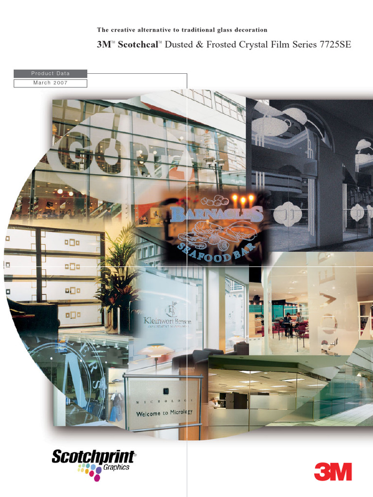 3M Frosted Crystal Mint 7725 326 | PDF | Glasses | Adhesive