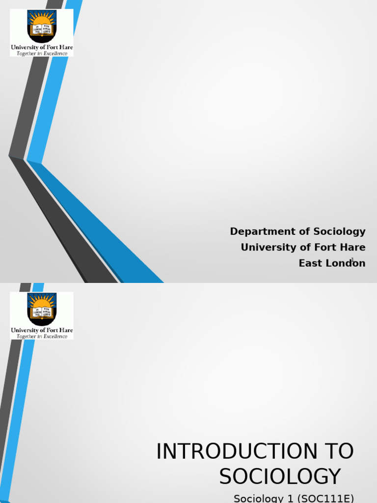 Lecture 1 (Introduction) | PDF | Sociology | Multiple Choice