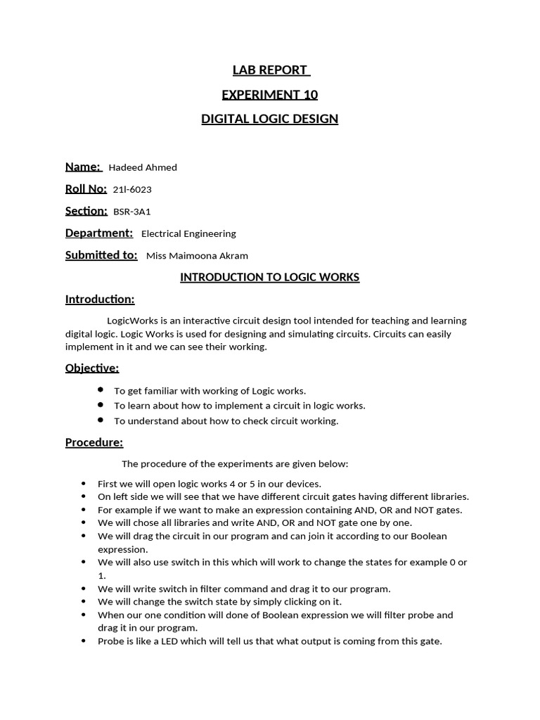 DLD labrep 10 (2) | PDF