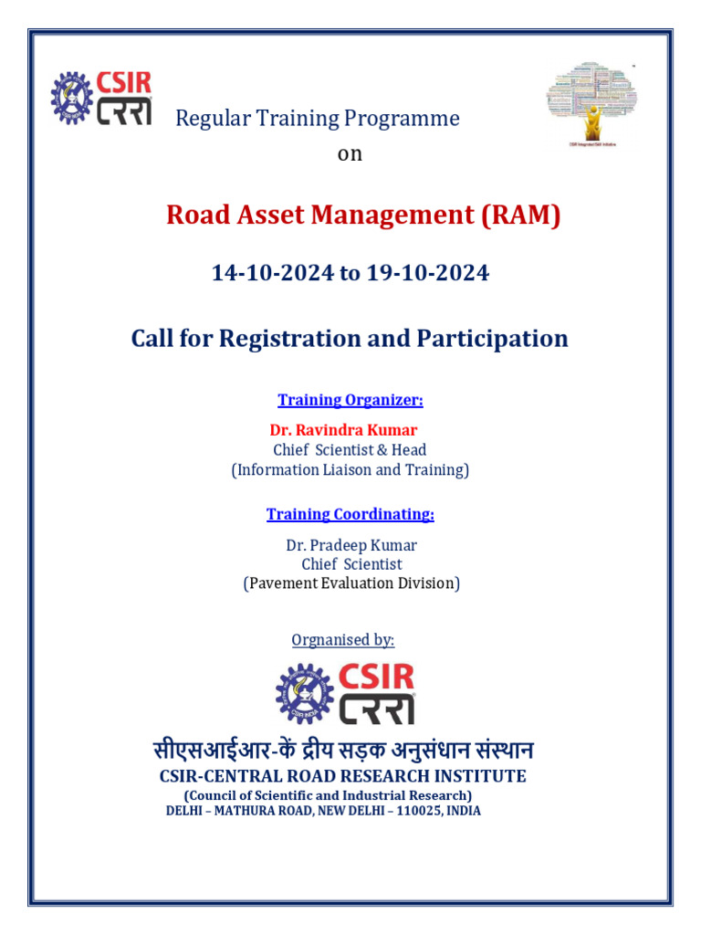Road Asset Management Training 2024 | PDF | Road Surface | Road