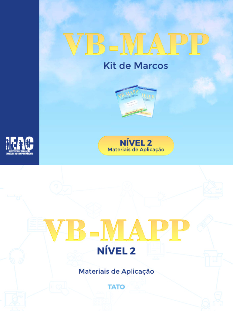 APLICAÇÃO VBMAPP - NIVEL 2 Parte 1 | PDF