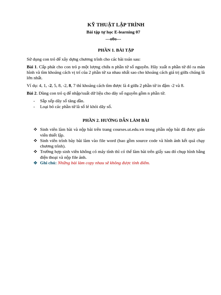 KTLT E Learning 07 Pointer | PDF