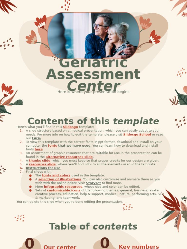 PP1 Geriatric Assessment Center by Slidesgo | PDF | Planets | Planets ...