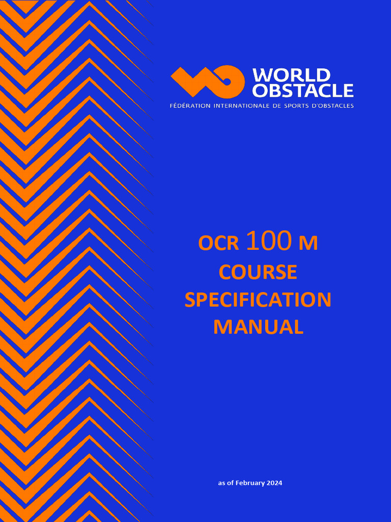 OCR 100m Course Specification Manual | PDF | Truss | Scaffolding