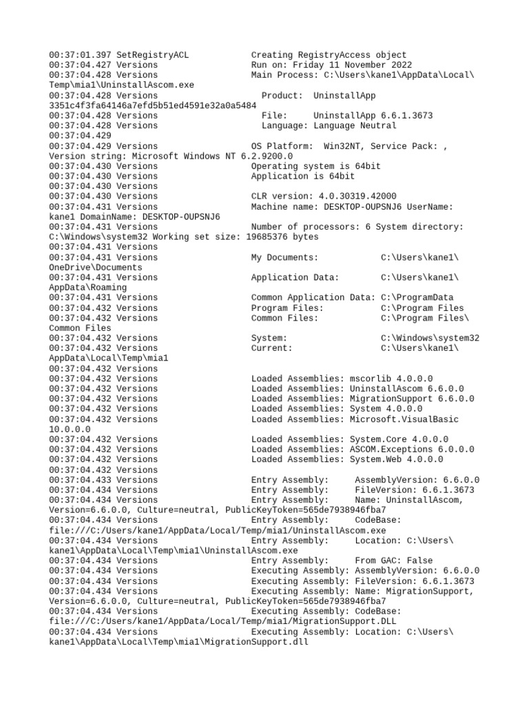 Ascom Setprofileacl 0037 013950 | PDF | Windows Registry | Microsoft Windows