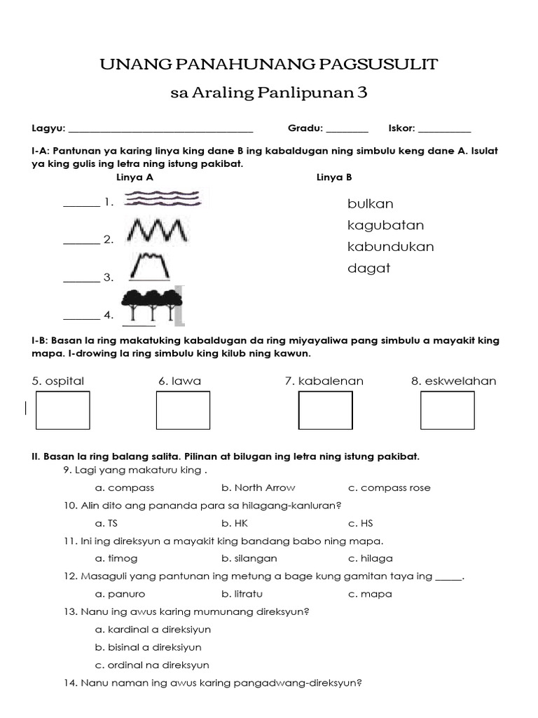 1ST PE AP - Tagalog | PDF