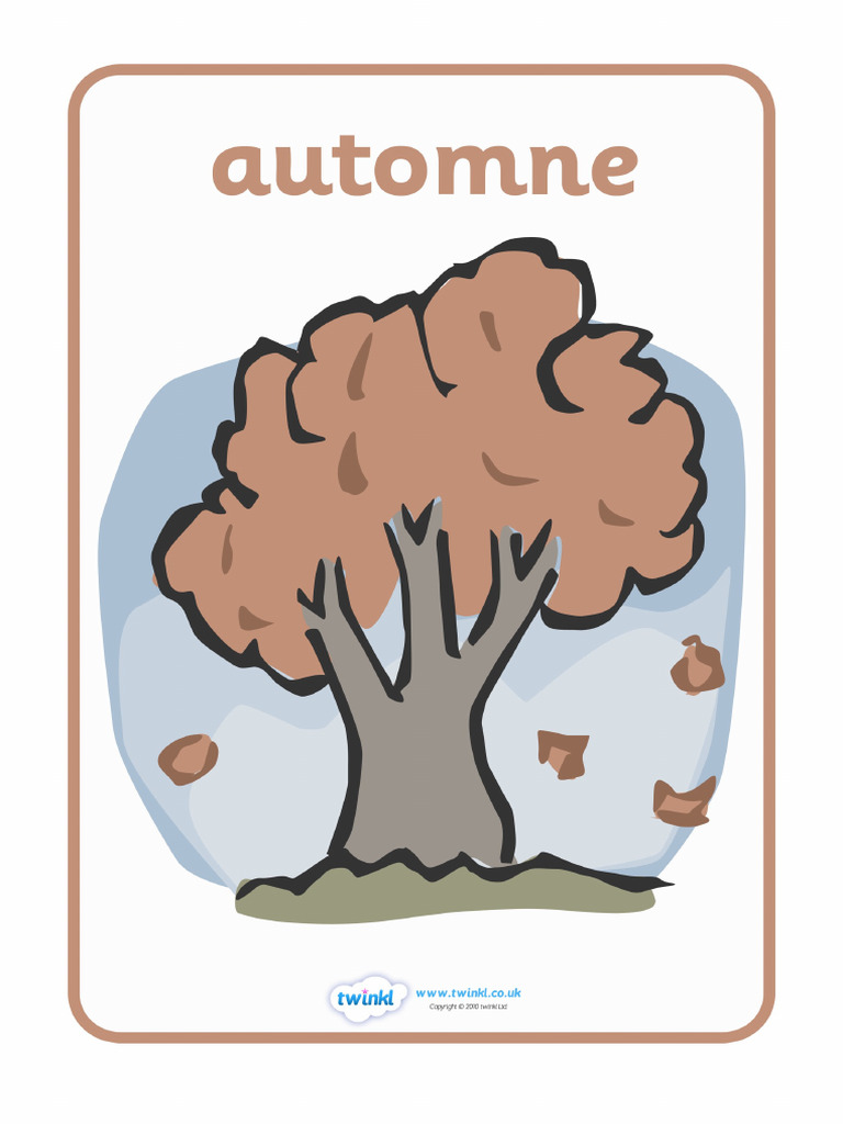 Estações-do-Ano em Francês - Flashcards | PDF