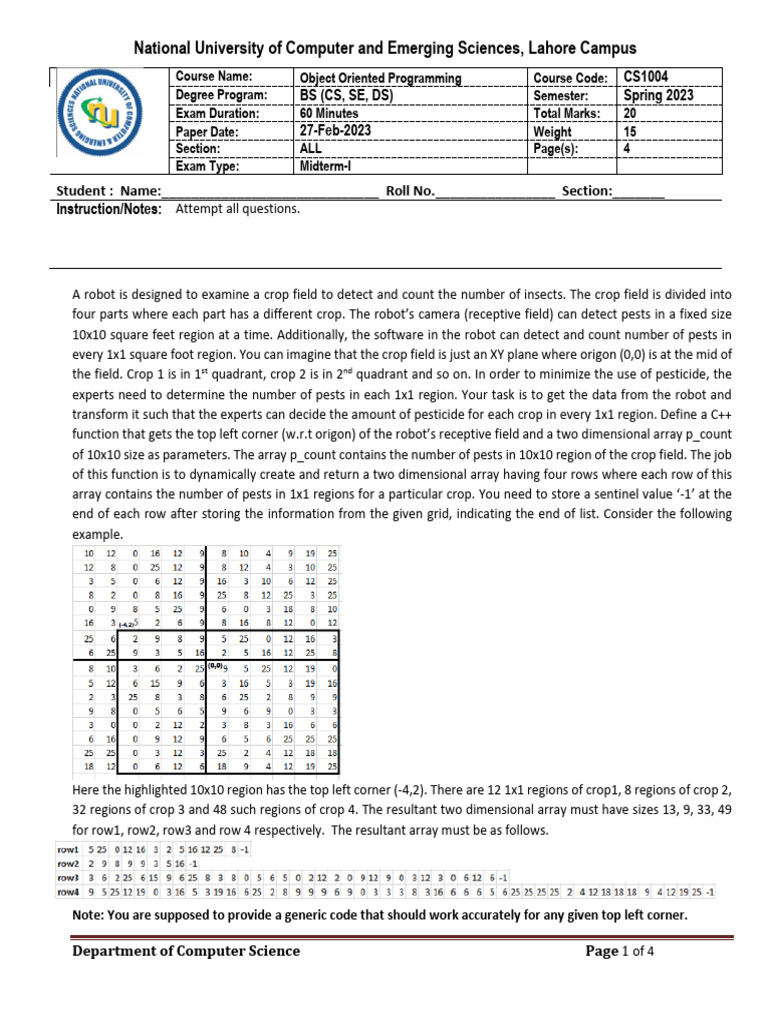 Mid Term 1 - Solution | PDF | Computer Programming | Computing