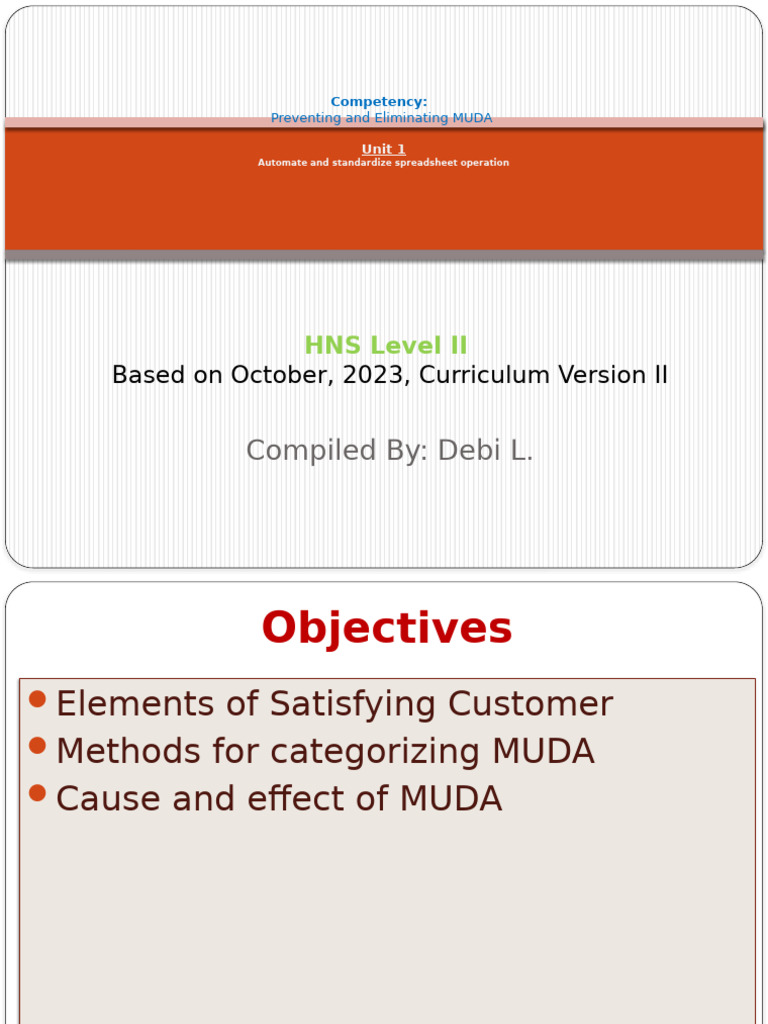 Eliminating MUDA in Lean Manufacturing | PDF | Lean Manufacturing ...