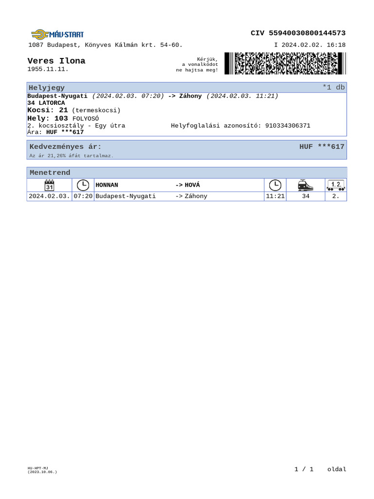 JEGY Veres - Ilona 55940030800144573 | PDF