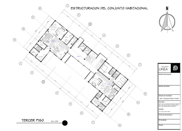 Estructuracion Del Conjunto Habitacional: Tercer Piso | PDF