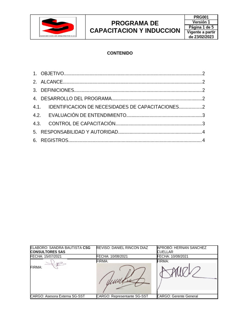 Capacitación en SST para Arquitectos | PDF | Creación de capacidad | Business