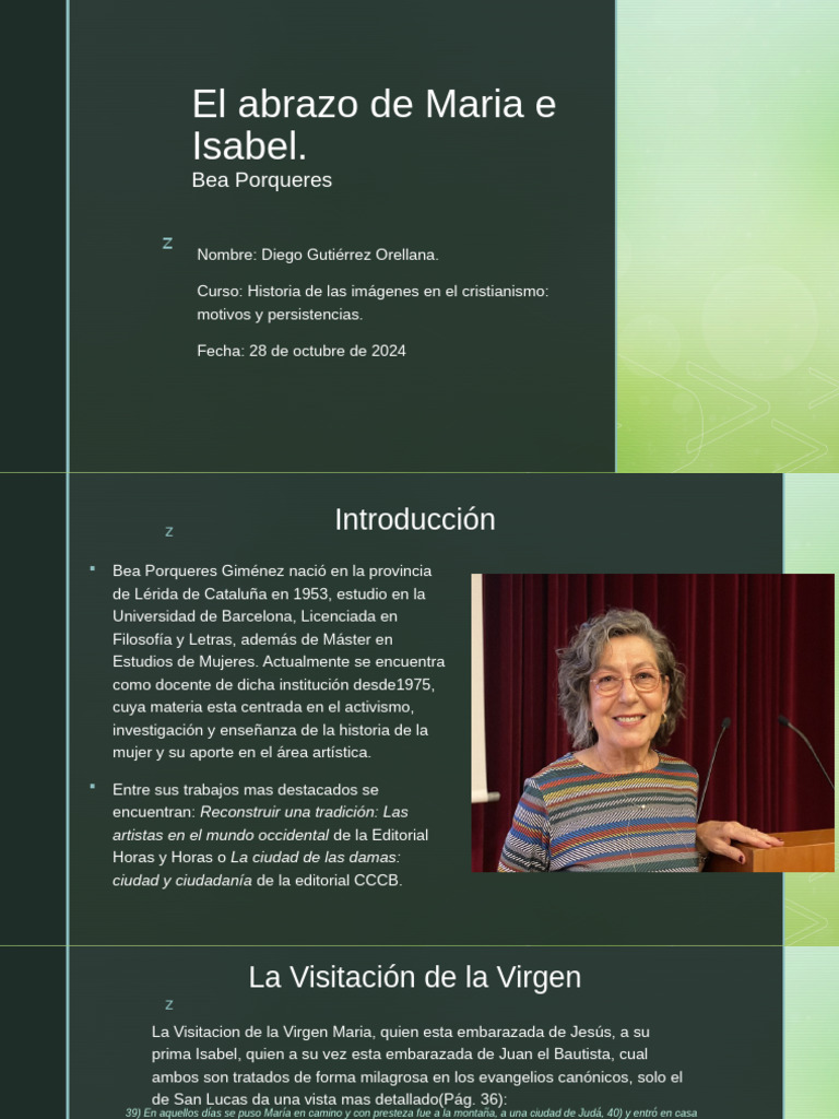Representación de María e Isabel en el Arte | PDF | María, madre de ...