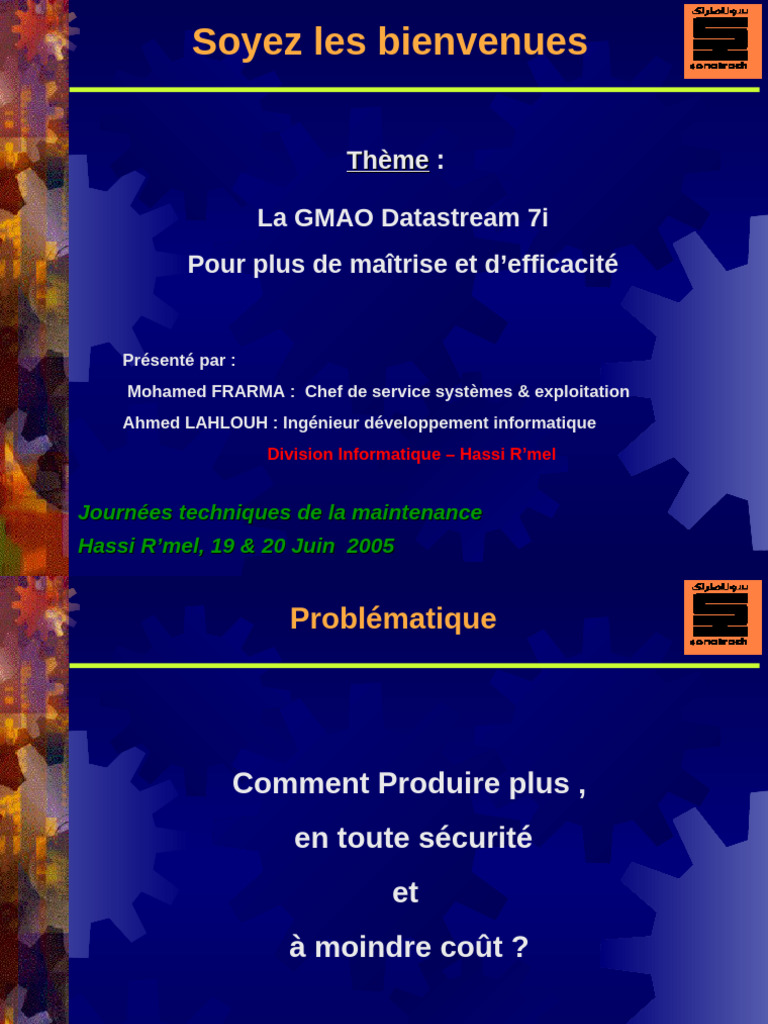 Optimisation GMAO avec Datastream 7i | PDF | Serveur (Informatique ...