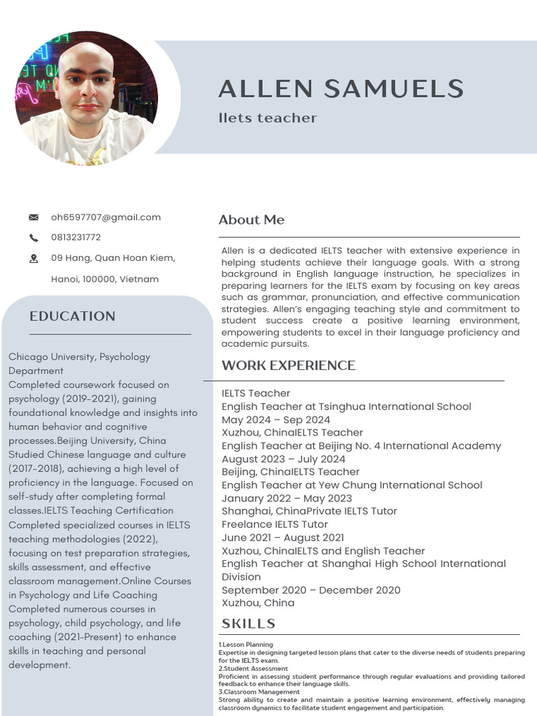 allen | PDF | Teachers | Psychology