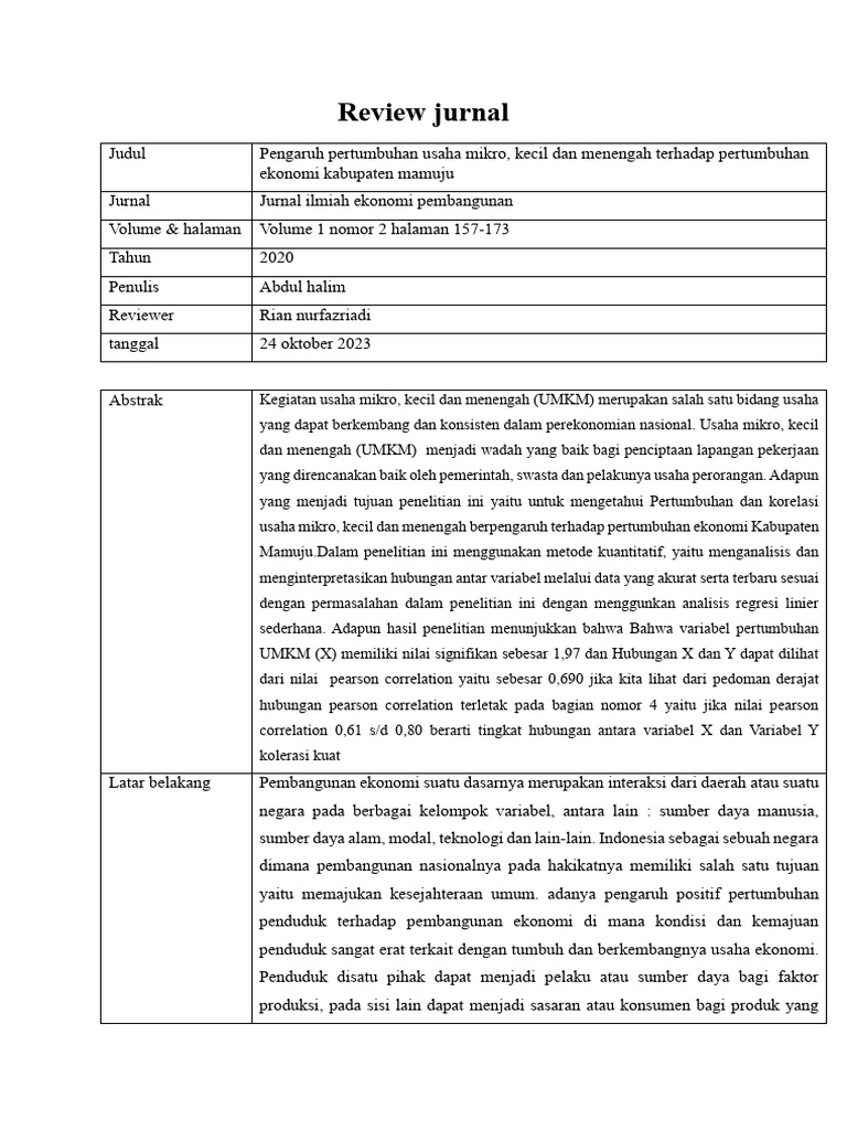 Review jurnal 2 | PDF
