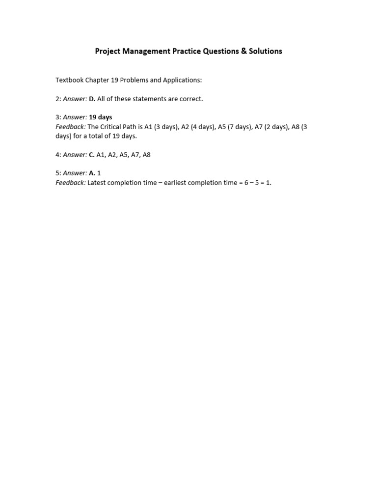 Project Management - Solutions | PDF | Art | Computers