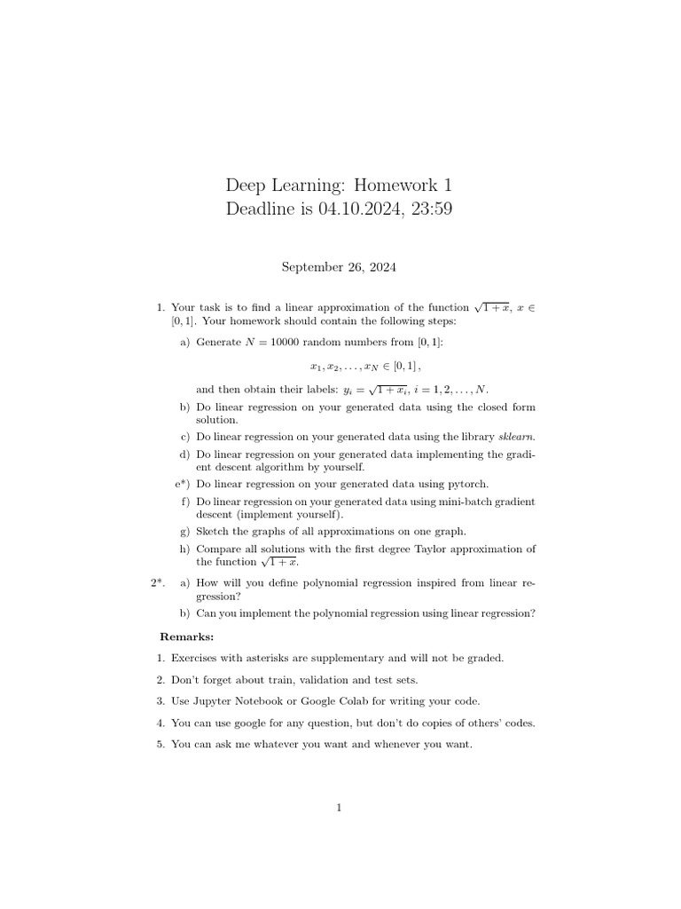 Homework 1 | PDF