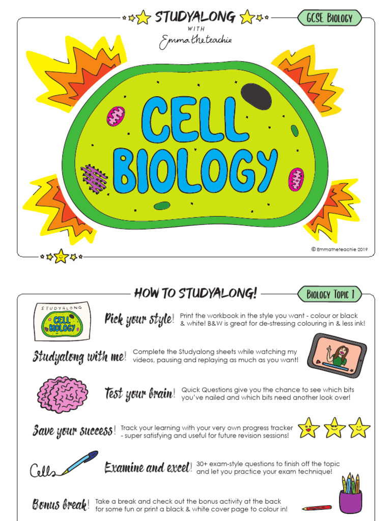 GCSE Biology Studyalong Workbook | PDF | Cell (Biology) | Prokaryote