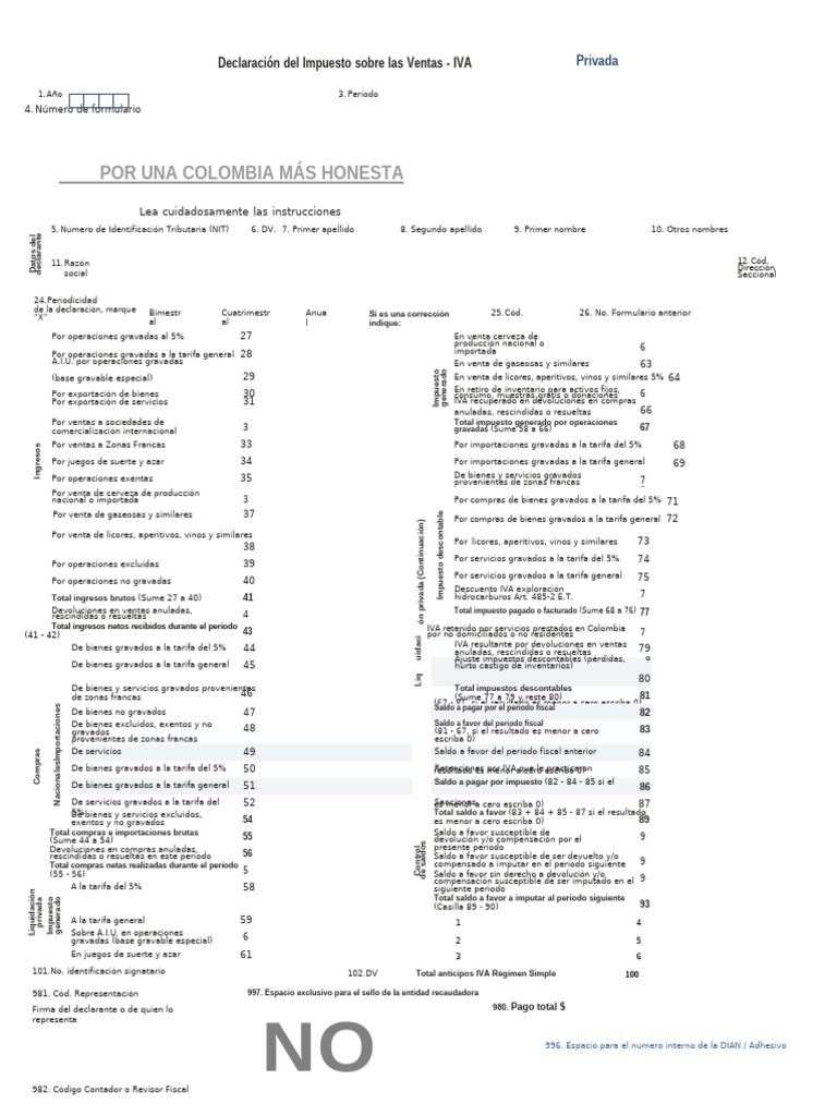 Formulario 300 IVA | PDF | Impuestos | Impuesto al valor agregado