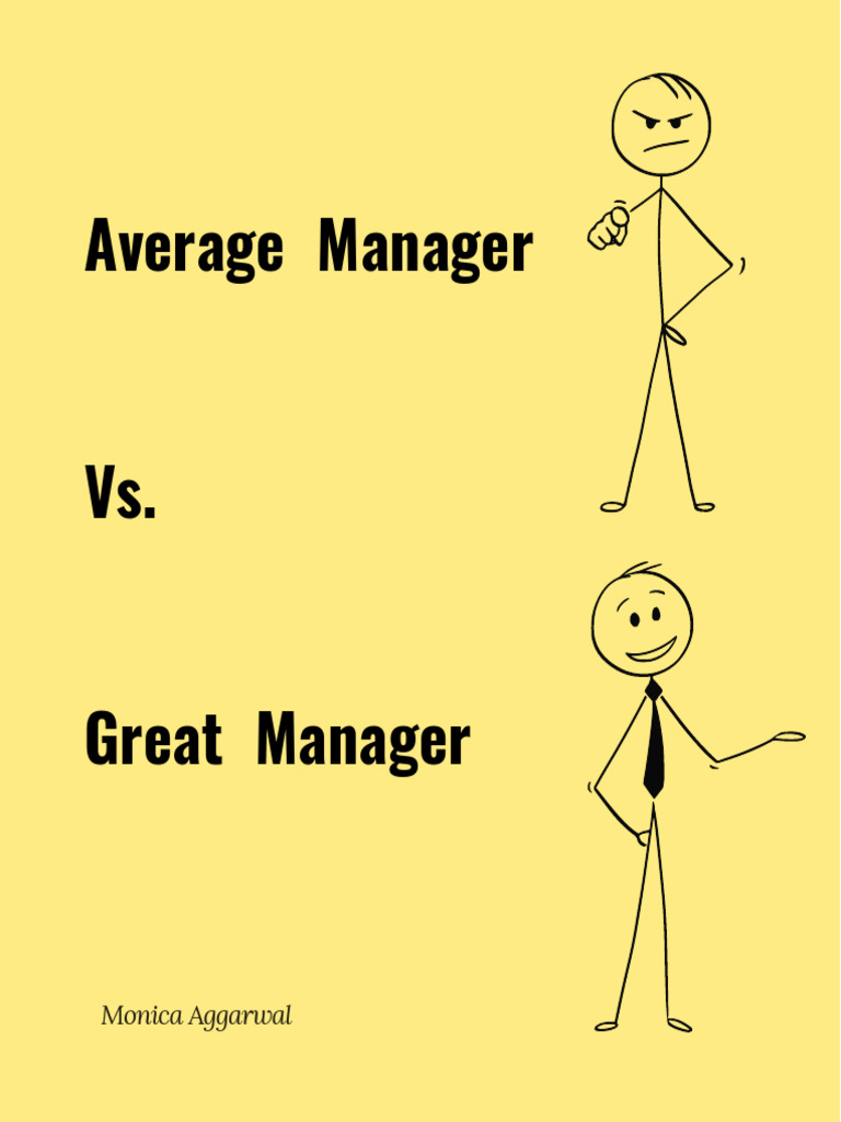 Average Manager vs. Great Manager | PDF