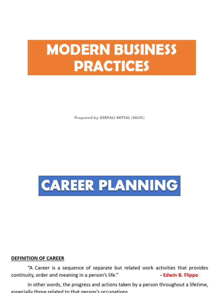 CHP Career Planning | PDF | Employment | Goal