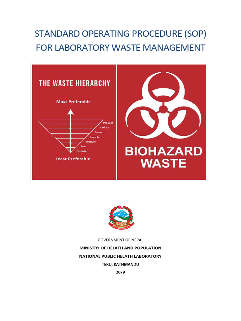 Laboratory Waste Management SOP | PDF | Waste | Waste Management