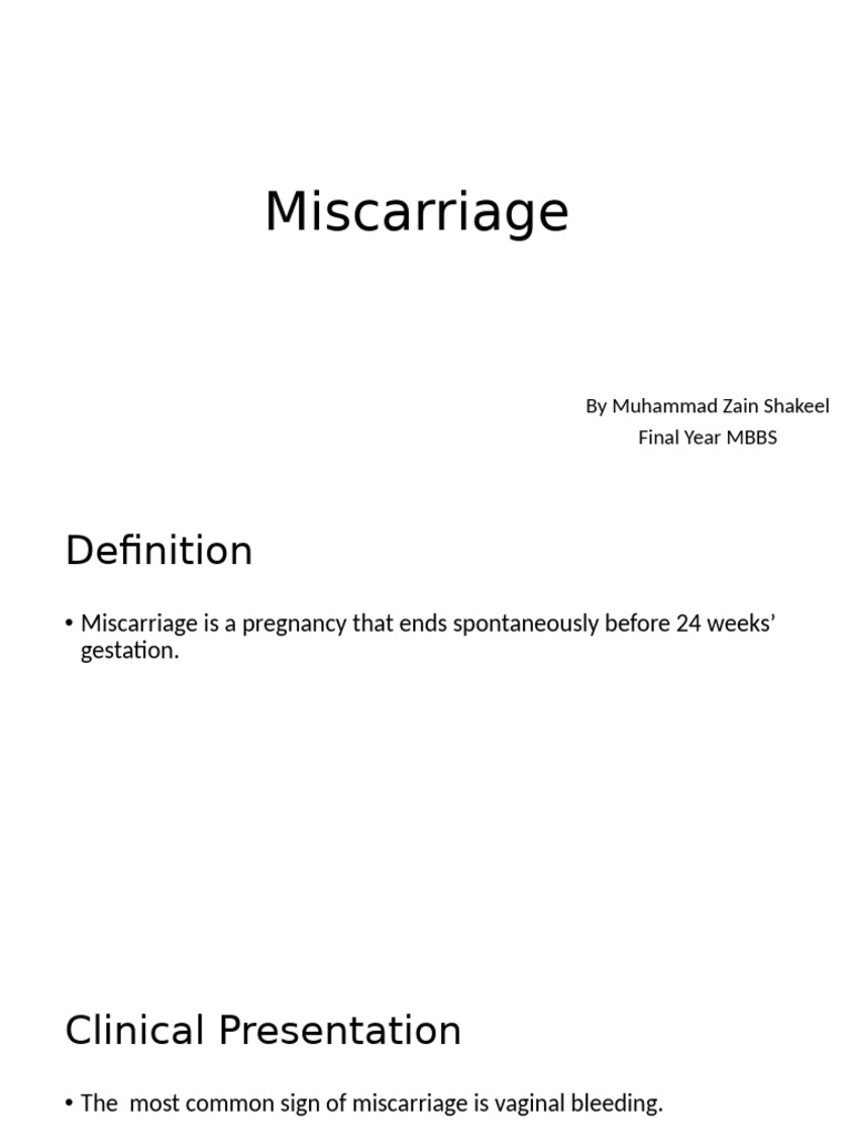 Miscarriage | PDF | Miscarriage | Pregnancy