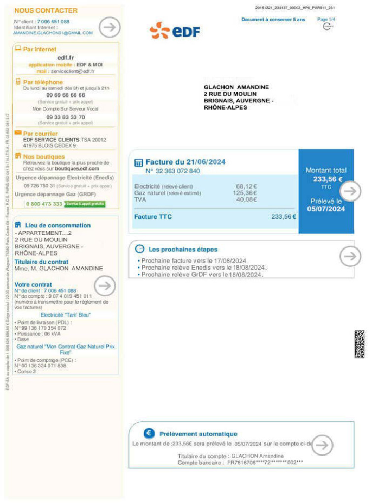 Facture EDF | PDF