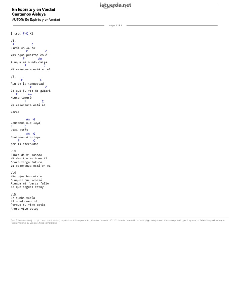 Cantamos Aleluya | PDF