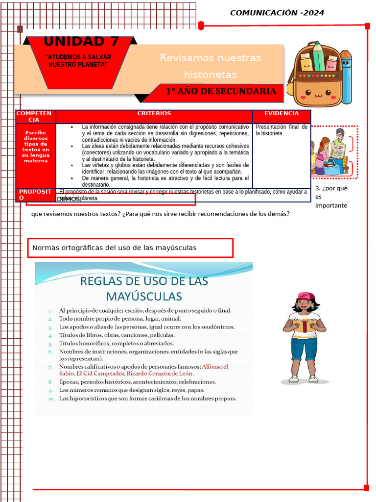 Normas de uso de mayúsculas en español | PDF | Caso de carta | Cómics