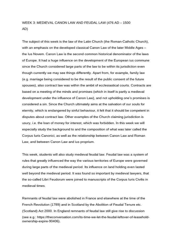 WEEK 3 - European History | PDF