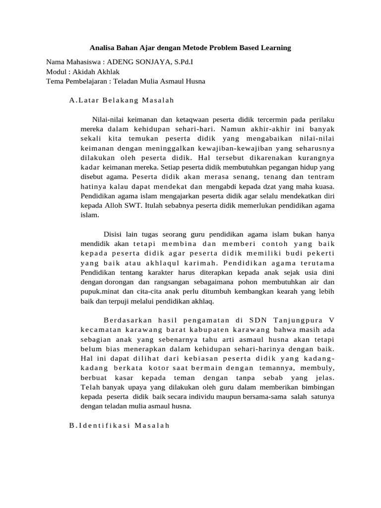 Eksplorasi Penyebab Masalah (Literatur Dan Realitas Review) | PDF | Pengembangan Diri